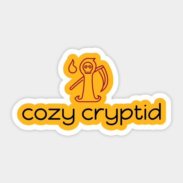 Cozy Cryptid Logo - Podcast - Sticker | TeePublic